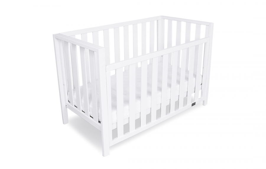 Mali Compact Cot & My First Breathe Eze Innerspring White