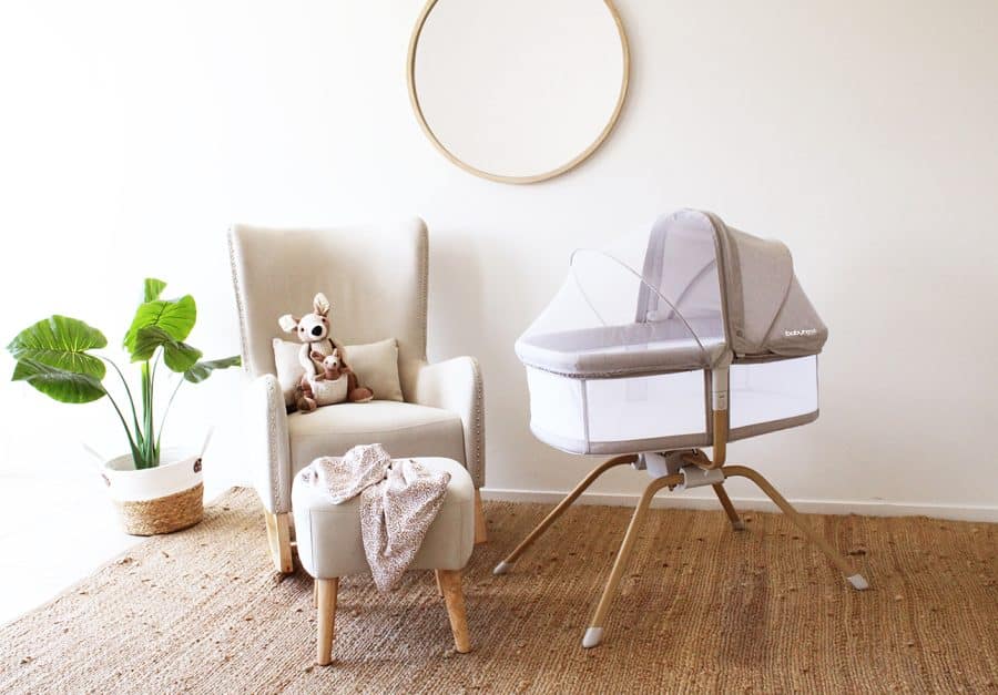Rocking Travel Bassinet - Beige - babyhood