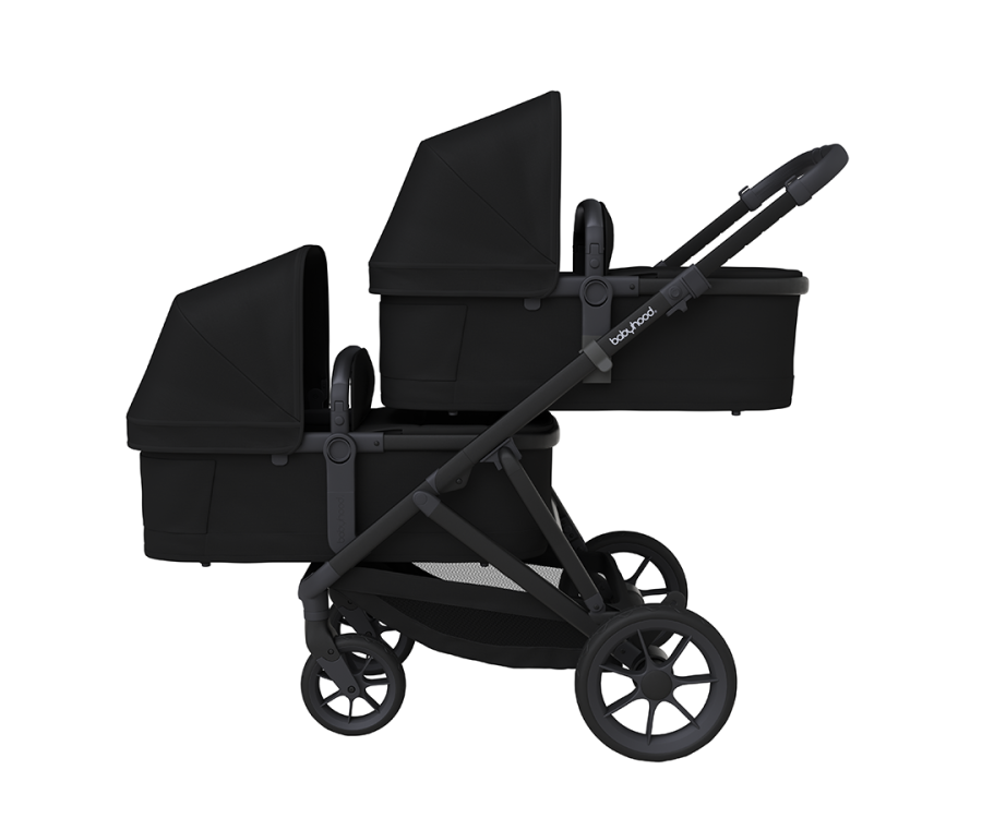 Doppio Plus Stroller Single Seat - Black - babyhood