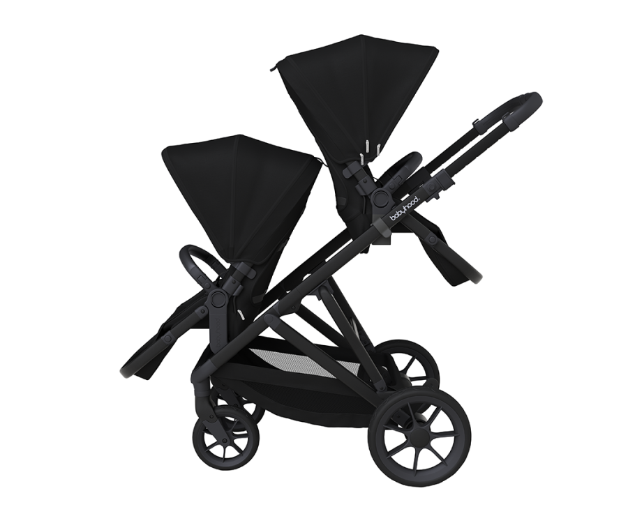 Doppio Plus Stroller Single Seat – Black – babyhood