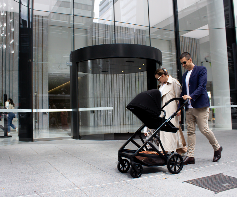 Doppio Plus Stroller Single Seat – Black – babyhood