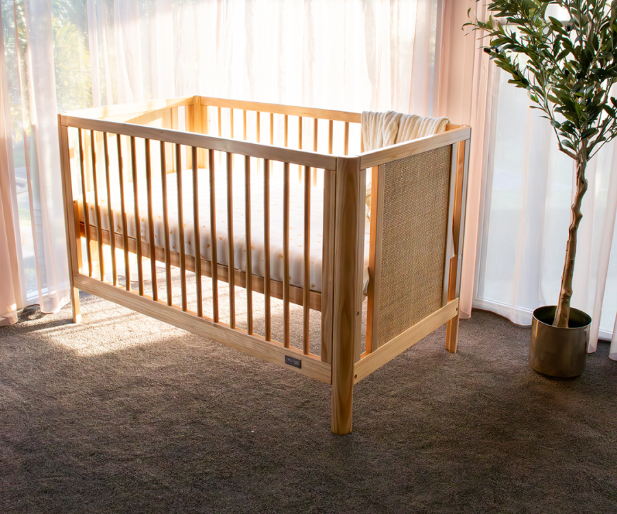 Aliya Rattan Cot - Natural - babyhood