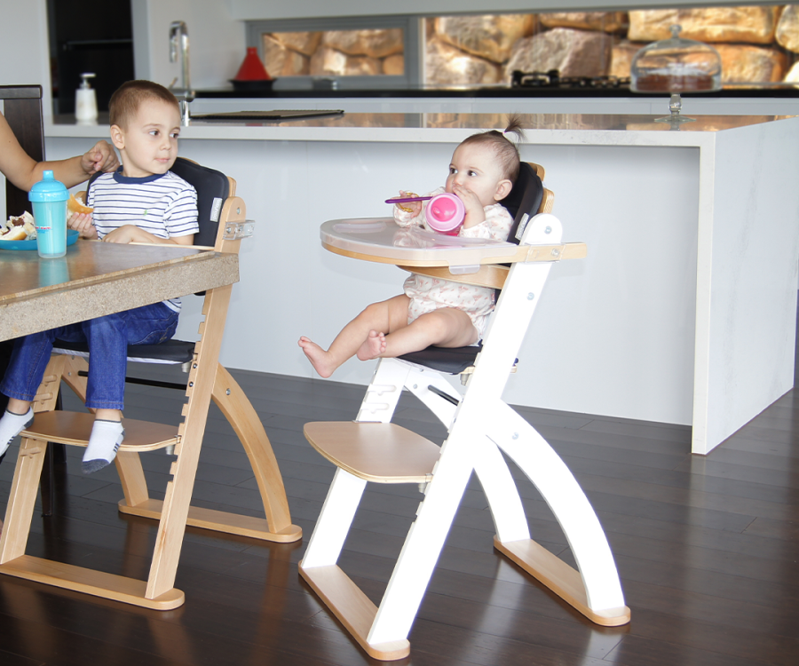 Kaylula Ava Forever High Chair White/Beech – babyhood