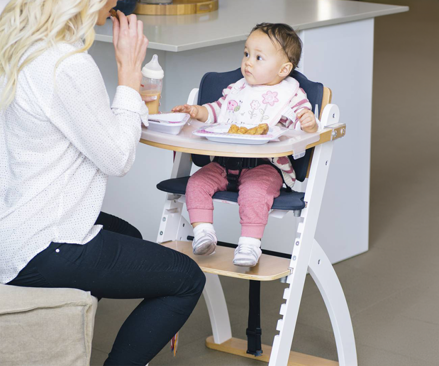 Kaylula Ava Forever High Chair White/Beech - babyhood
