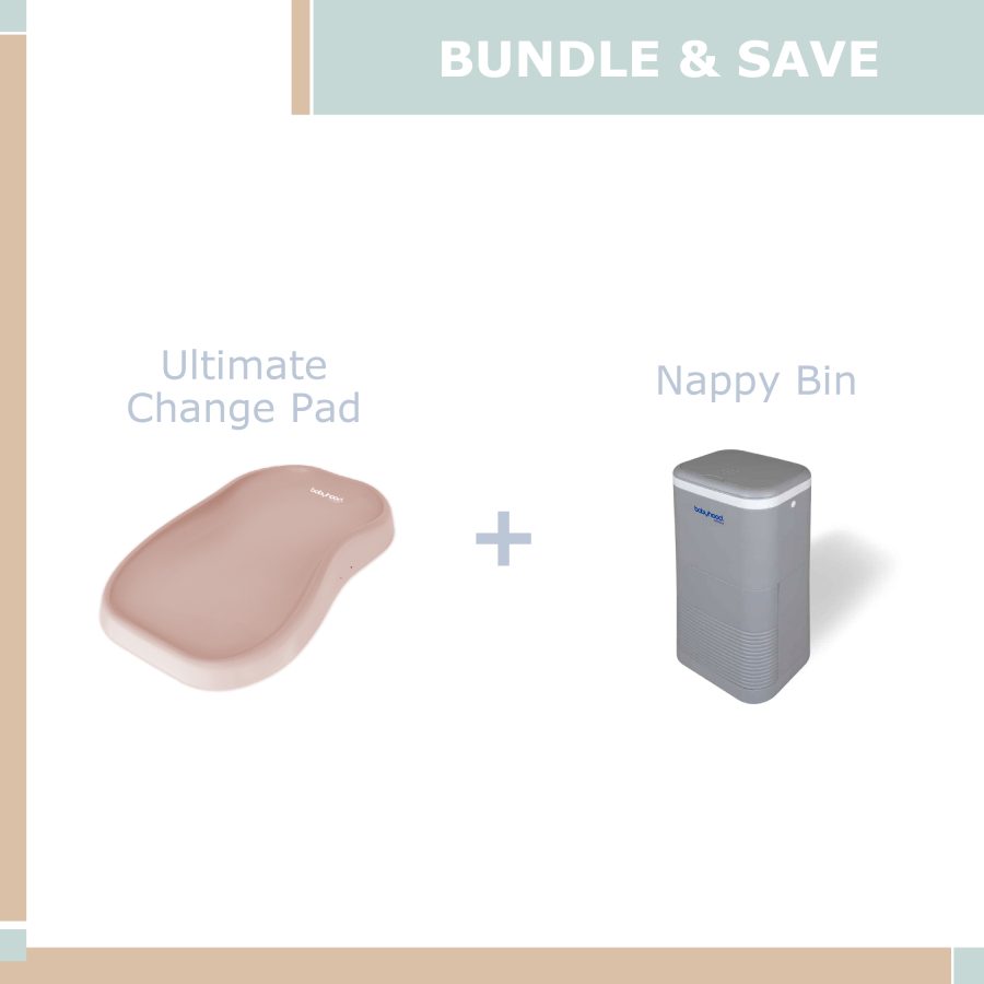 Ultimate Change Pad Blush Bundle & Save - Nappy Bin - babyhood