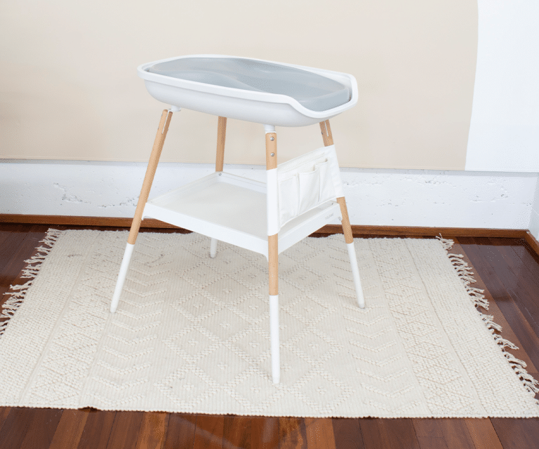 Scandi Change Table and Ultimate Change Pad Steel - babyhood